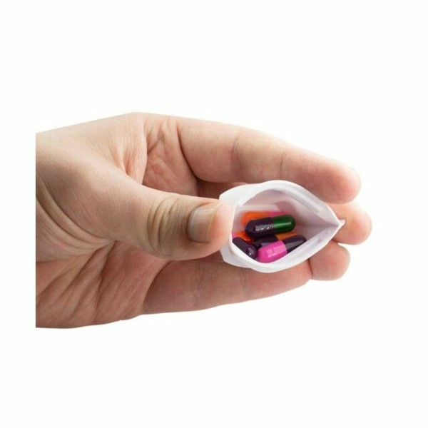 EZY Dose Squeeze Open Pill Pouch (white) for sale online | eBay