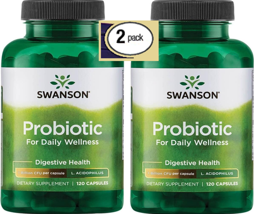 2 Pack Probiotic 1 Billion Cfu 240 Cap (2x120) Digestive Health Bowel ...