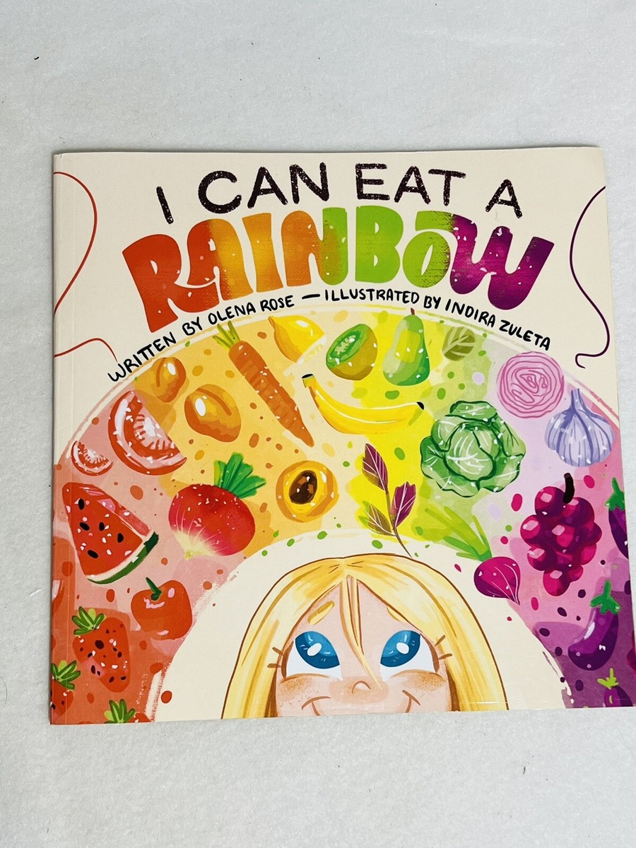 Healthy Food Rainbow Coloring Sheet I Can Eat A Rainbow By Olena Rose