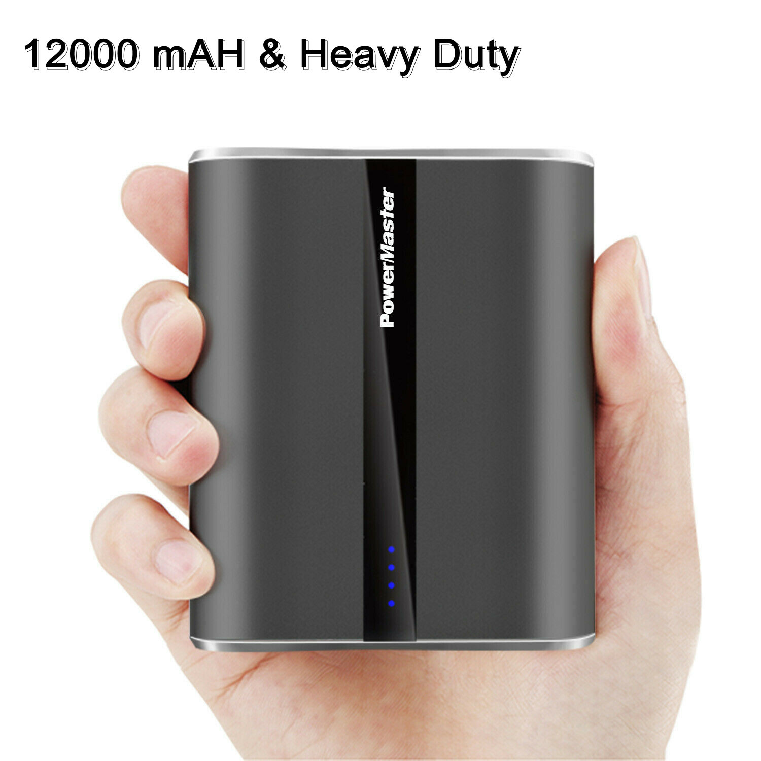 12000 mAh Power Bank Charging Battery Backup Charger Dual USB Ports ...