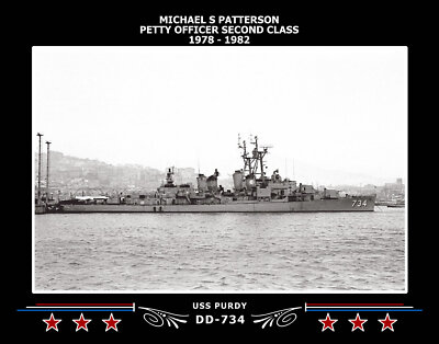 Navy Emporium USS Purdy DD-734 Canvas Photo Print 325DD734 | eBay