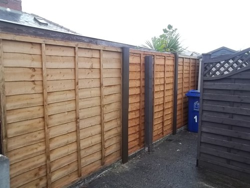 Slotted Concrete Fence Post Extension / Cover extends Black up to 6 ...