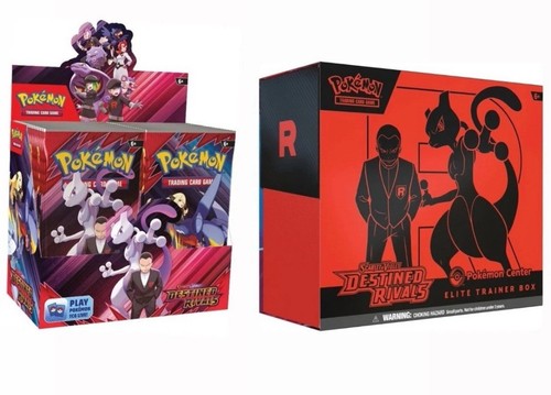 Pokémon TCG Destined Rivals Pokémon Center ETB and Booster Box Bundle ...