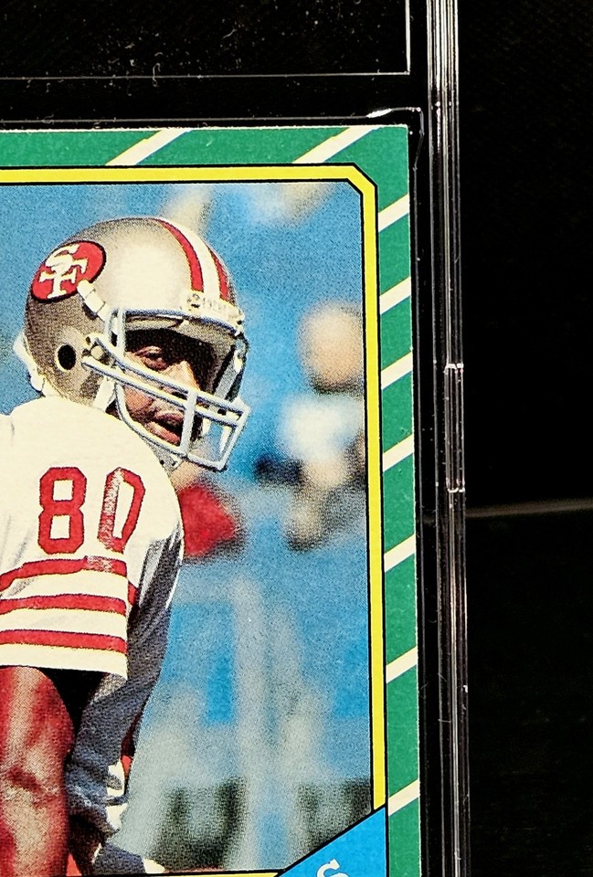 1986 Topps Jerry Rice Rookie #161 RC Centered Sharp Beautiful NR-MT Or ...