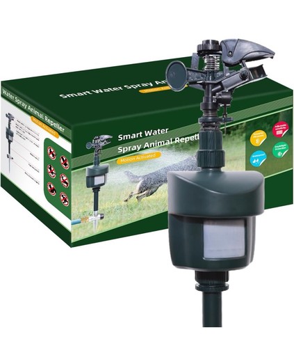 Motion Sprinkler Scarecrow Animal Repellent Jet Spray for Garden Pest ...