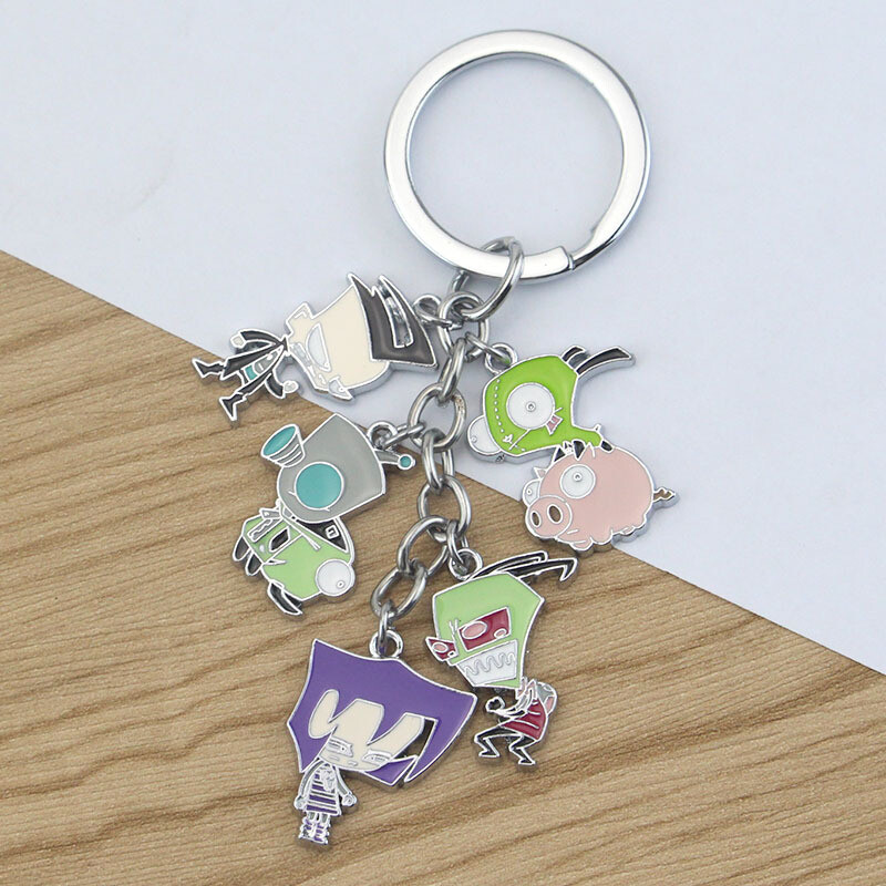 Invader Zim Alien Robot Dog Suit Gir Keychain Keyring Key Holder ...