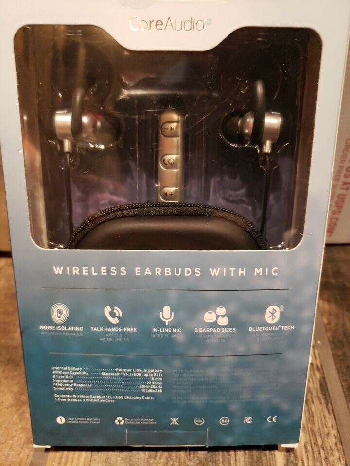 Helix Wireless Earbuds with Protective Case One Size Silver | eBay