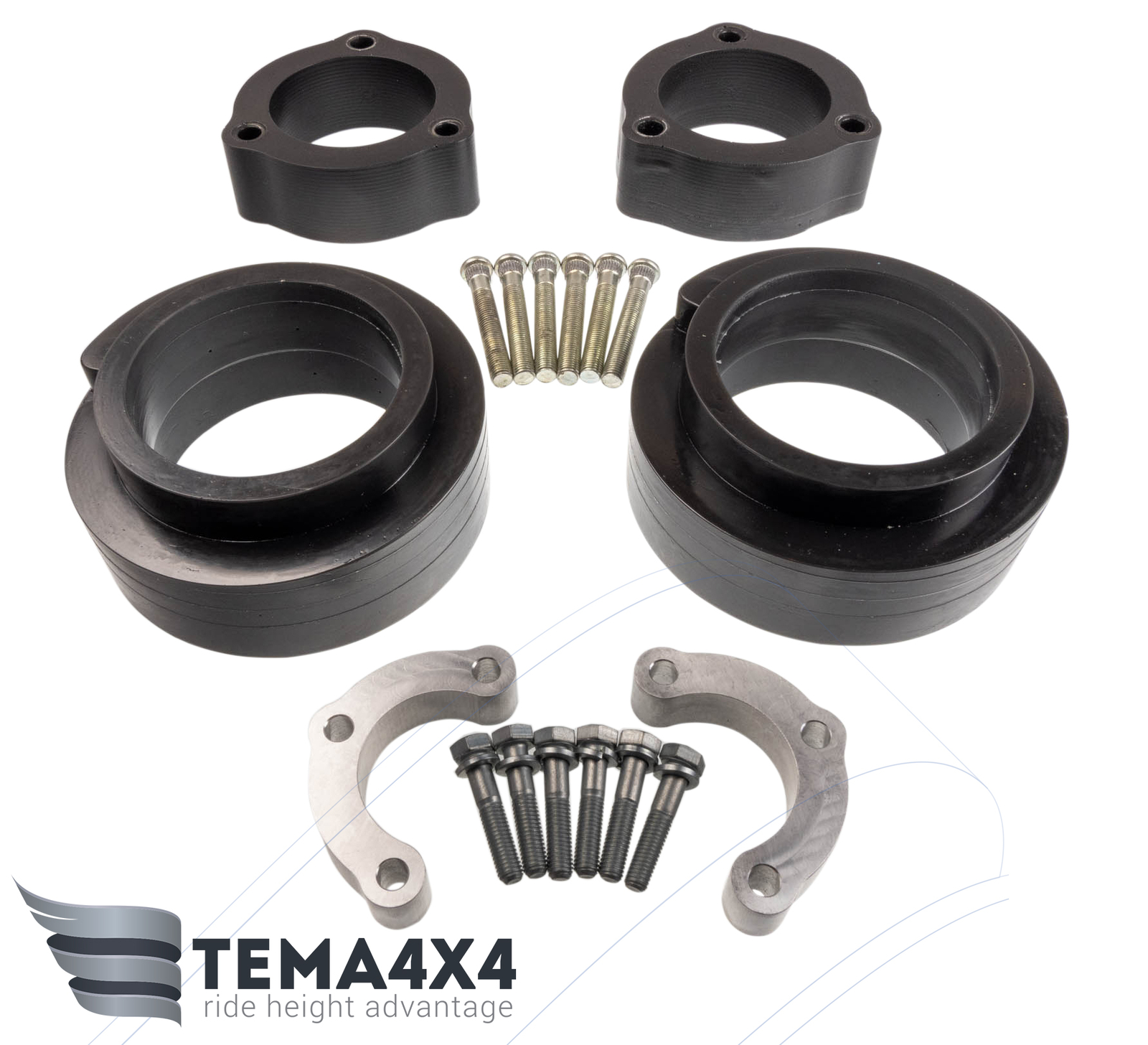 Tema4x4 front and rear 60mm Lift Kit for | Grelly UK