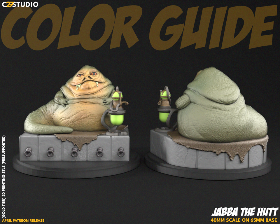 Jabba the Hutt - Star Wars Shatterpoint - 3d Printed TTRPG Miniature SW ...