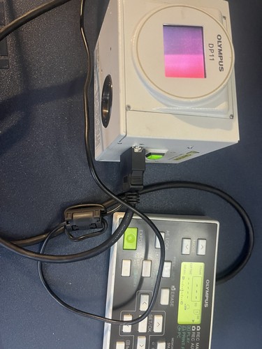 Olympus DP11-N Microscope Video Camera W/ Hand held key pad and power ...