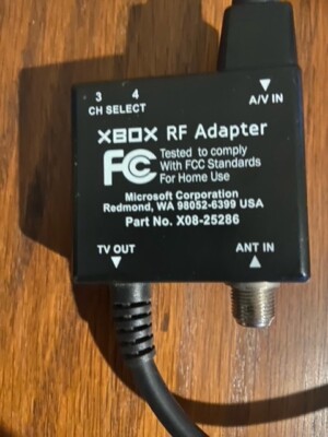 Microsoft XBox RF Adapter – Connects to Xbox, parts No. X08-25286 | eBay