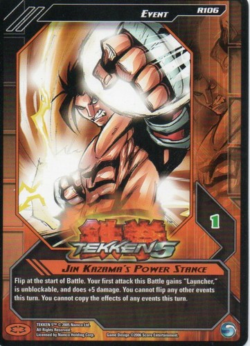 Epic Battles TCG Tekken - Jin Kazama's Power Stance #106 Rare | eBay