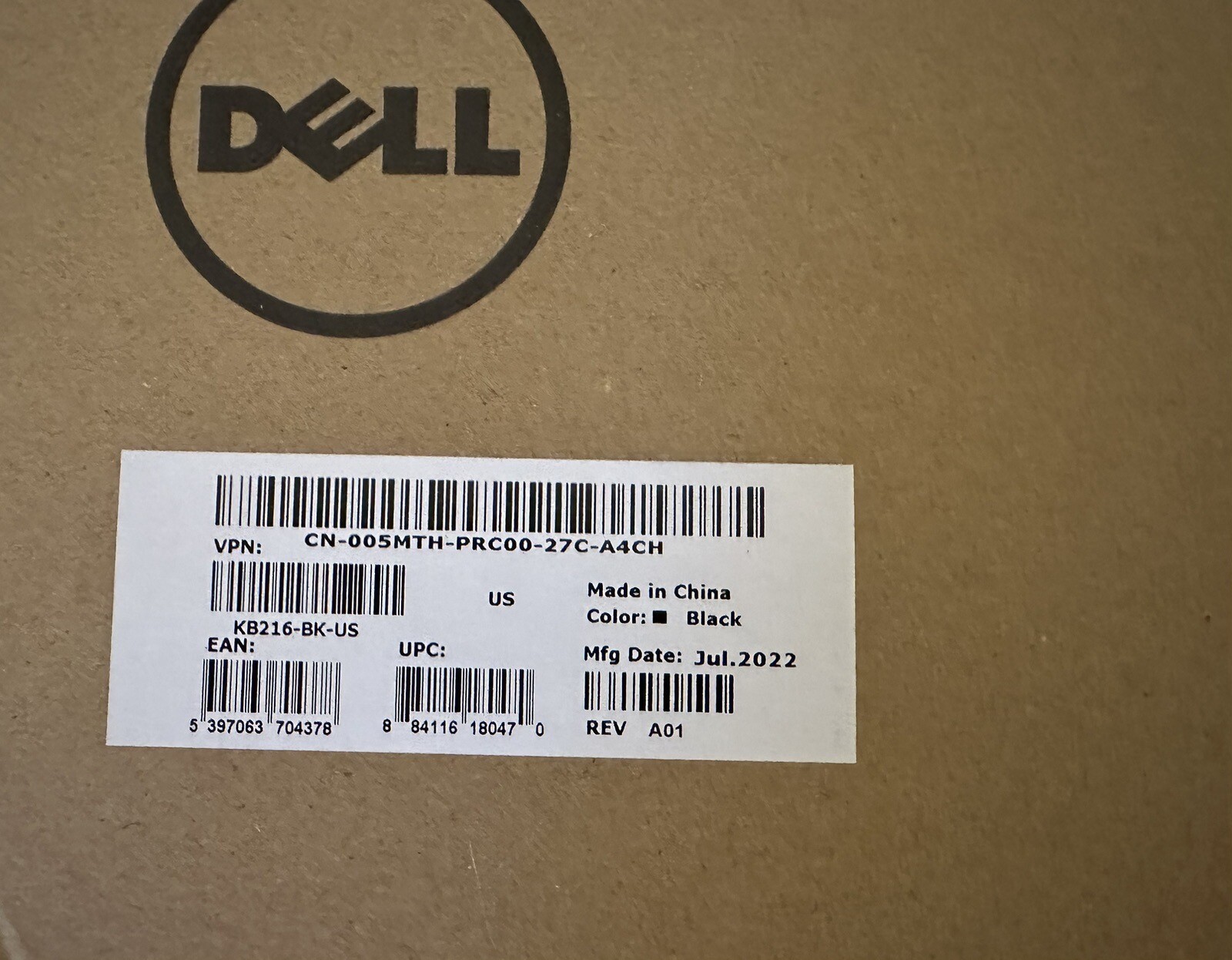 Dell Keyboard- CN-005MTH-PRC00-27C-A4CH | eBay