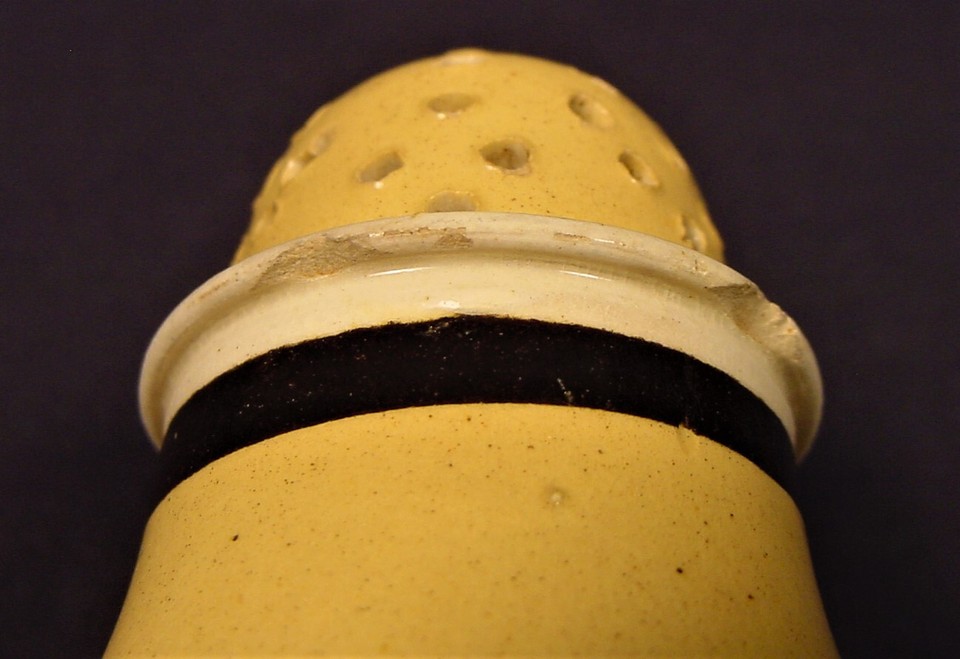 RARE 1820s MOCHA WARE DECORATED PEPPER POT MOCHAWARE PEARLWARE ...