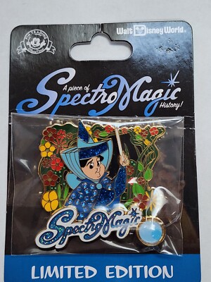 Disney WDW Piece of Spectro Magic History Merryweather Pin Jeweled LE ...