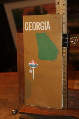 Vintage American Oil Amoco Georgia Travel Map | eBay