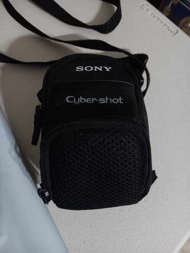 Sony Camera Bag Black Nylon Soft Case 3 Zip Pockets /w Shoulder Strap ...