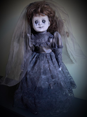 OOAK Gothic Creepy Horror Halloween Porcelain Doll bride | eBay UK