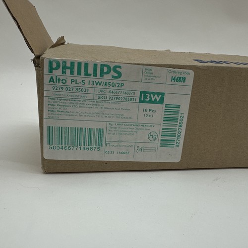 Lot of 9 Philips Alto PL-S 13W/850/2P 5000K Daylight 146878 New, free ...