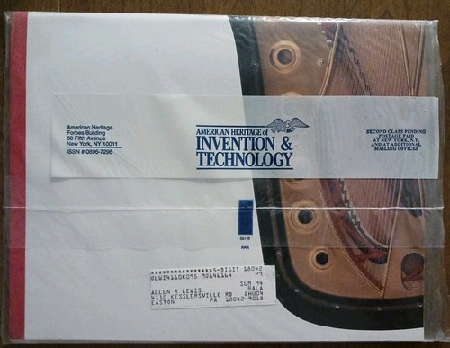 American Heritage's INVENTION & TECHNOLOGY magazine ~ Fall, 1993 SEALED ...