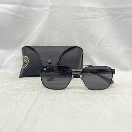 Ray Ban Square Double Bridge Polarized Chromance Sunglasses RB3751CH ...