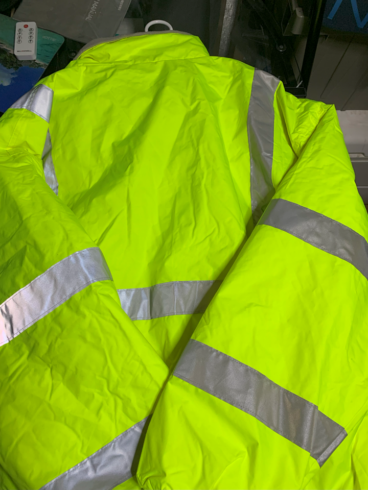 Trimountain Men’s 6XLT Safety Reflective Bomber Jacket 3M Scotchlite ...