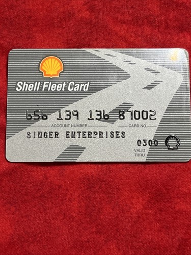 COLLECTIBLE SHELL GAS FLEET CARD CREDIT CHARGE CARD (EXPIRED) (18a) | eBay