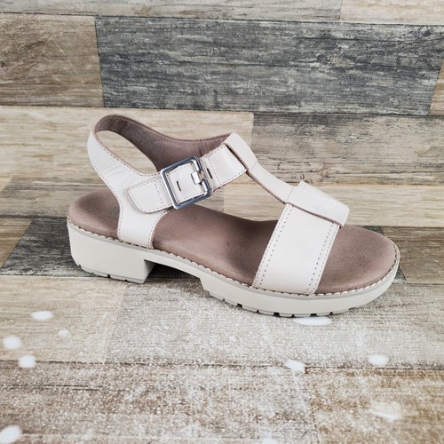 Munro Mel Latte Sandals Womens Sz 8.5 WW Leather Perfect Fit Slingback ...