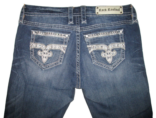 Rock Revival Haine Easy Boot Jeans Tag Size 30x30.5 | eBay