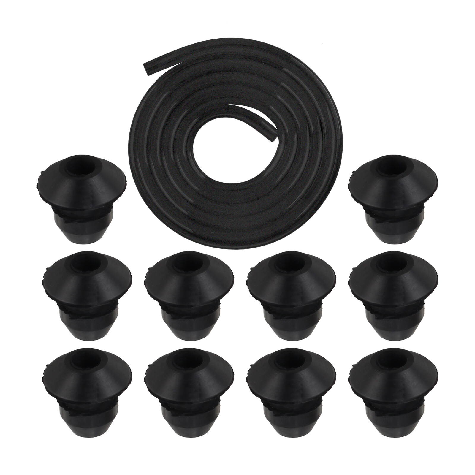 1* Fuel Line + 10* Grommet For Husqvarna 223L 323 325 326 # 503735801 ...