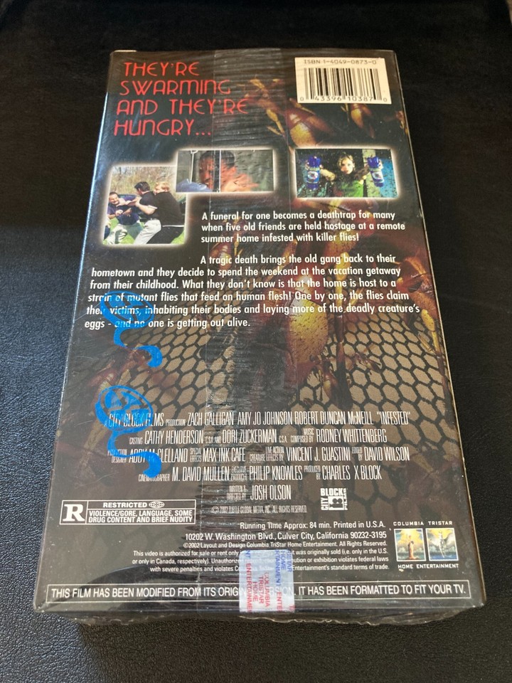 Infested Invasion of the Killer Bugs (VHS, 2003) - Cult B Movie - New ...