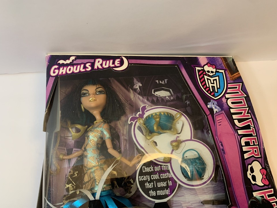 NEW Monster High Ghouls Rule Cleo De Nile Doll 2012 Mattel Rare HTF ...