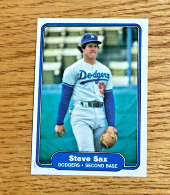 STEVE SAX 1982 Fleer #21 Rookie RC | eBay