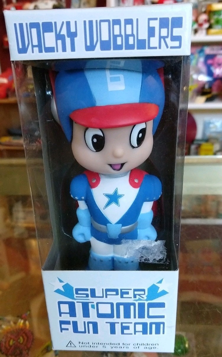 Vintage Funko Wacky Wobbler Super Atomic Fun Team Boy Bobble Head, MIB ...
