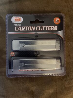 2x Carton Cutter Compact Utility Retractable Knife Box Cutter Single ...
