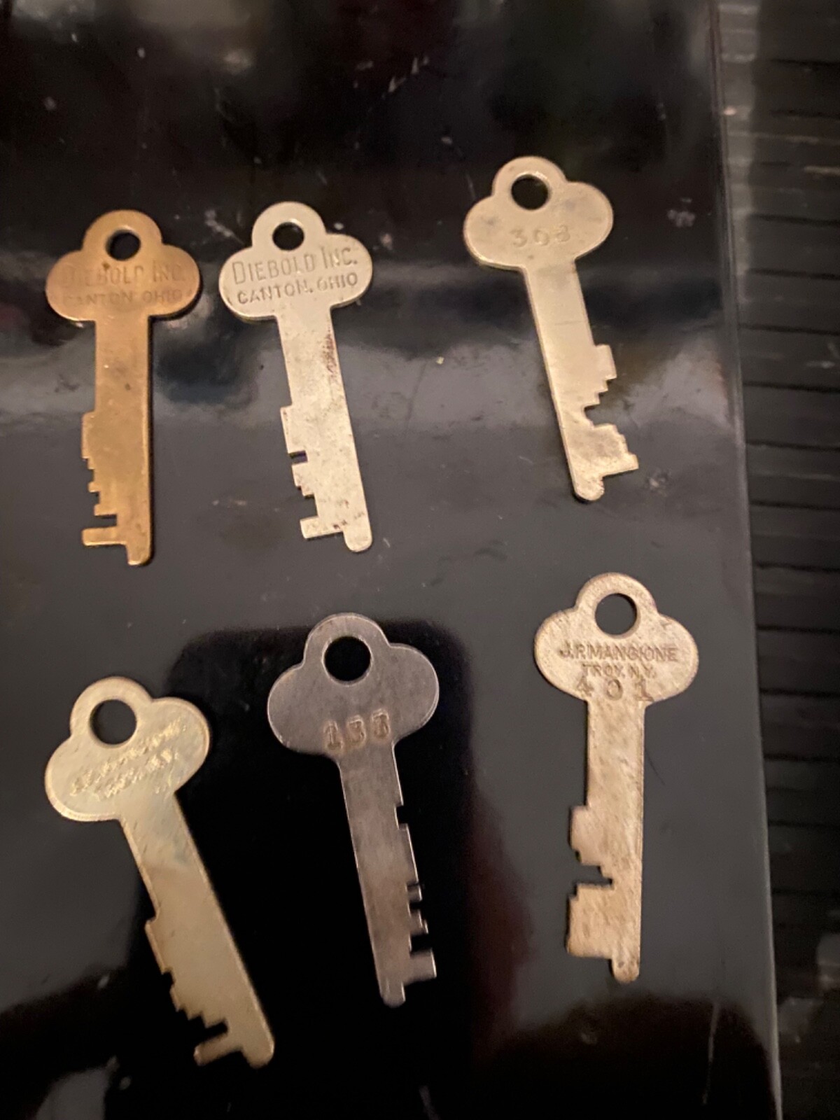 Vintage bank safe deposit box keys diebold | eBay