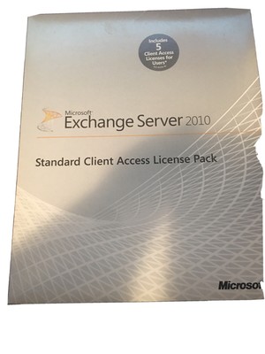 Microsoft Exchange Server 2010 5 Client Access Licneses | eBay