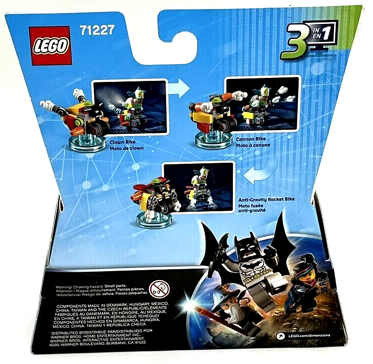 LEGO 71227 Dimensions Fun Pack Krusty Clown Minifigure Fig Bike the ...