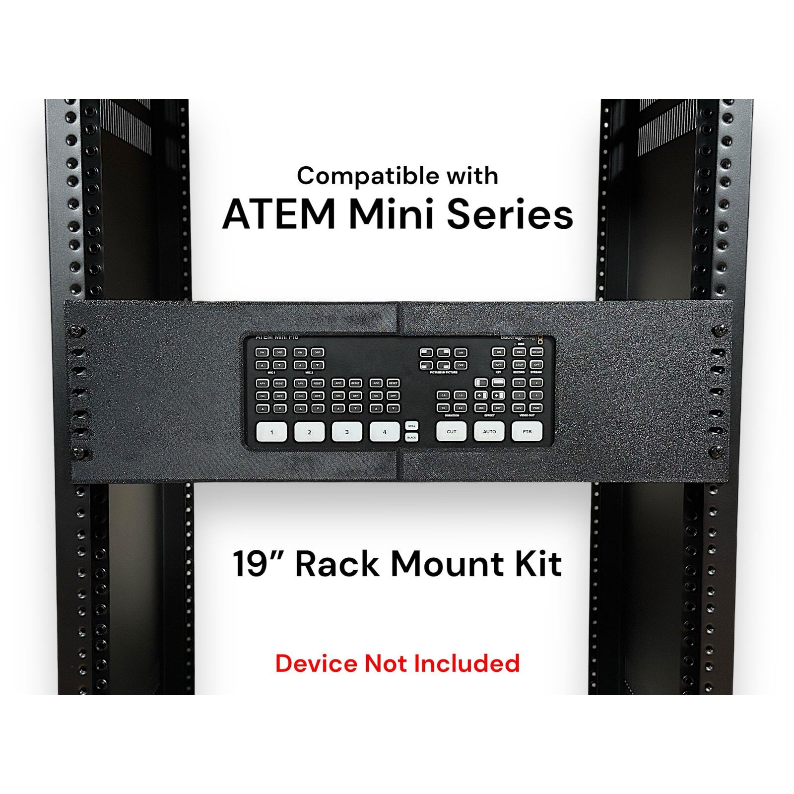 Rack Mount Kit for Blackmagic ATEM Mini Series 19 inch 3U Rack Mounting ...