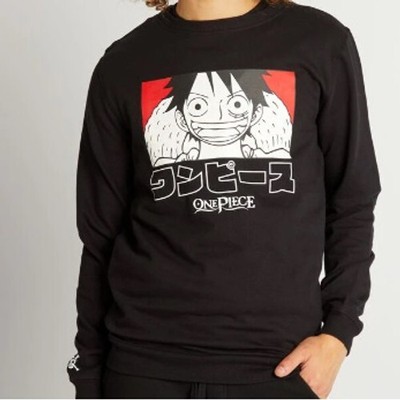 One Piece " Luffy " sweat adulte noir | eBay