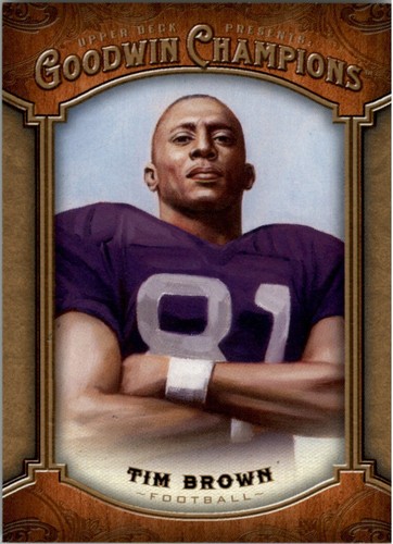 2014 Upper Deck Goodwin Champions #94 Tim Brown Raiders NFL HOF ...