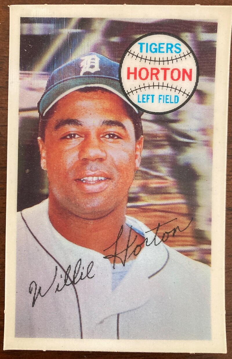 1970 KELLOGGS 3D XOGRAPH BASEBALL HIGH GRADE #69 WILLIE HORTON TIGERS ...