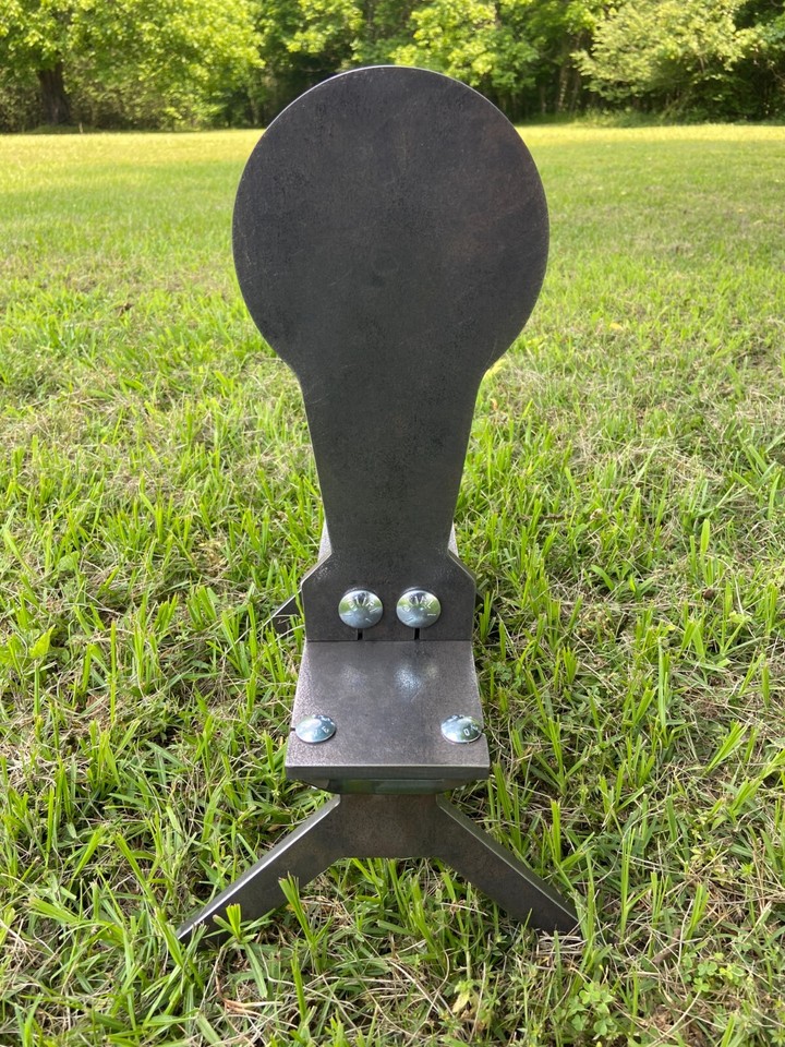 3/8"AR500 6"x12" Auto Reset Classic Popper Reactive Steel Shooting ...