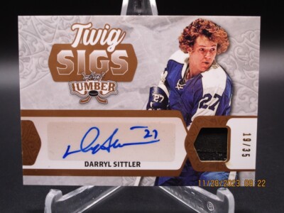2021-22 Leaf Lumber Twig Sigs Bronze /35 Signed Auto Darryl Sittler #TS ...