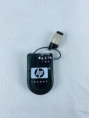 HP INVENT Laptop Cable Lock 3-digit Dial Combination With Retractable ...