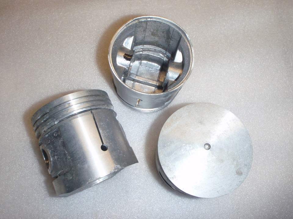 NEW OLD SET 8 DOME TOP Pistons & Pins .030 size 1937-1942 Ford 221 V8 ...