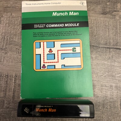 Texas Instruments TI-99 Munch Man cartridge & Manual | eBay