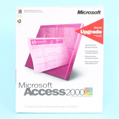 Microsoft Access 2000 ’Special Upgrade' Big Box Software *NEW & SEALED* | eBay Australia