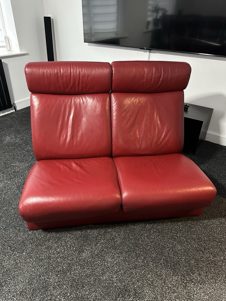 Ekornes Stressless Cinema Suite 4-Seater Full Leather Sofa | eBay UK
