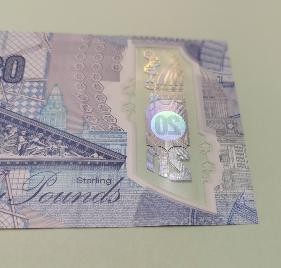 2022 Northern Ireland Danske Bank Belfast UK £20 Pounds Polymer Plastic ...